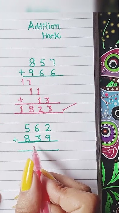 Addition Hack | maths | Shorts #Youtubeshort #viralshort - YouTube