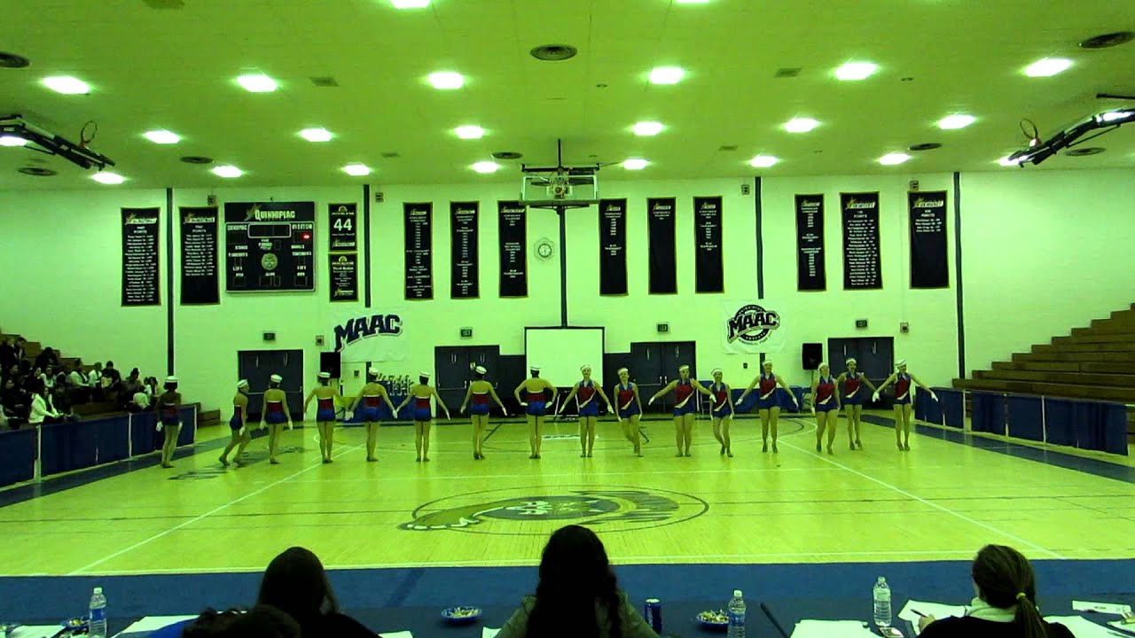 Amity Dance Team Kickline Routine-Quinnipiac Competition 2015 - YouTube