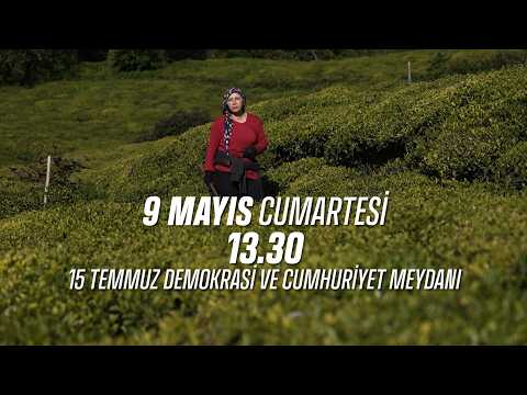 Dertleri omzumuza aldık, umudu Rize meydanına taşımaya geliyoruz.