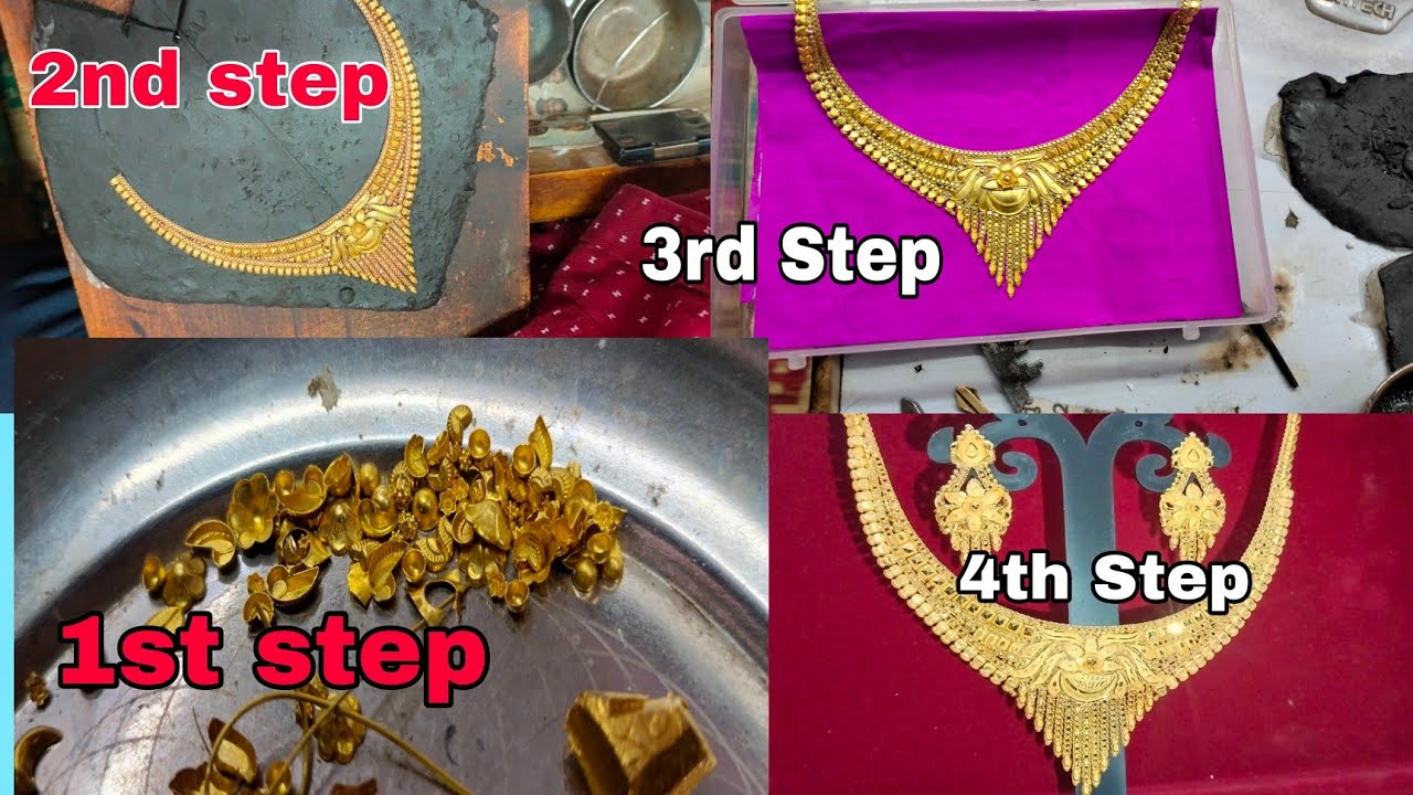 { part-1} How To Make A 22K Gold Necklace Step by Step with Tips from ...