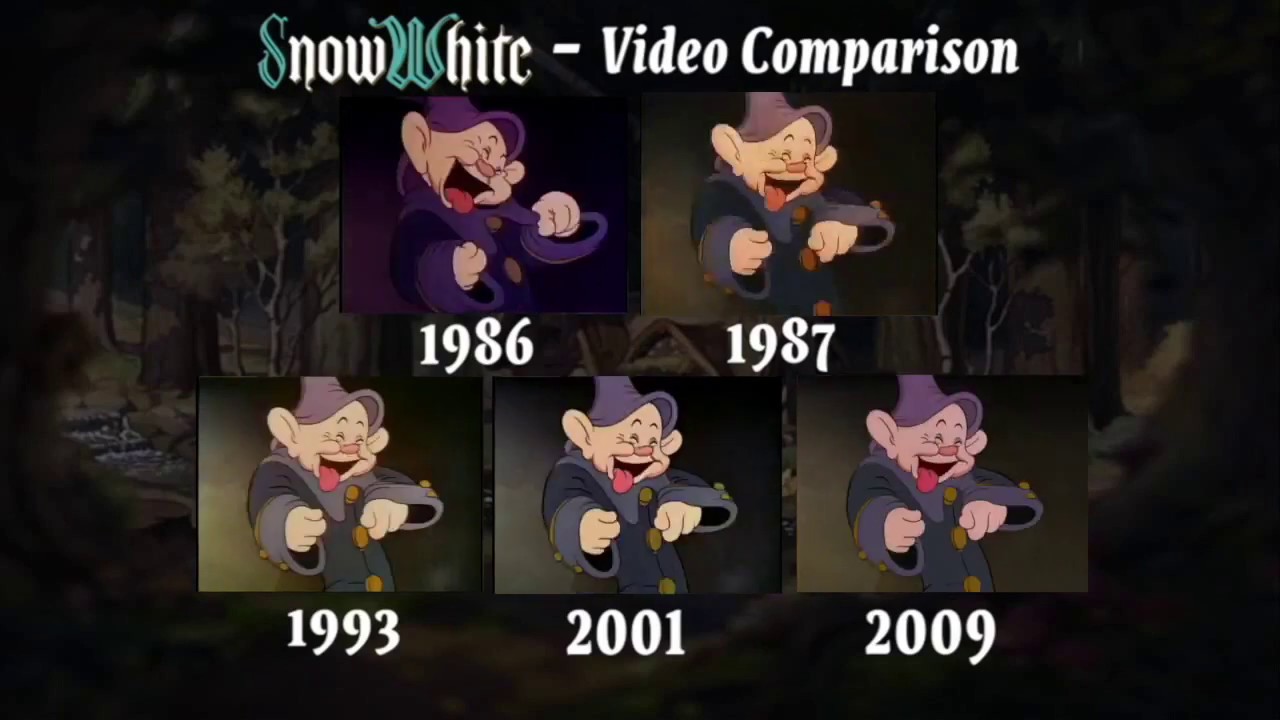 Snow White and the Seven Dwarfs - Video Footage Comparison - The Dwarfs ...