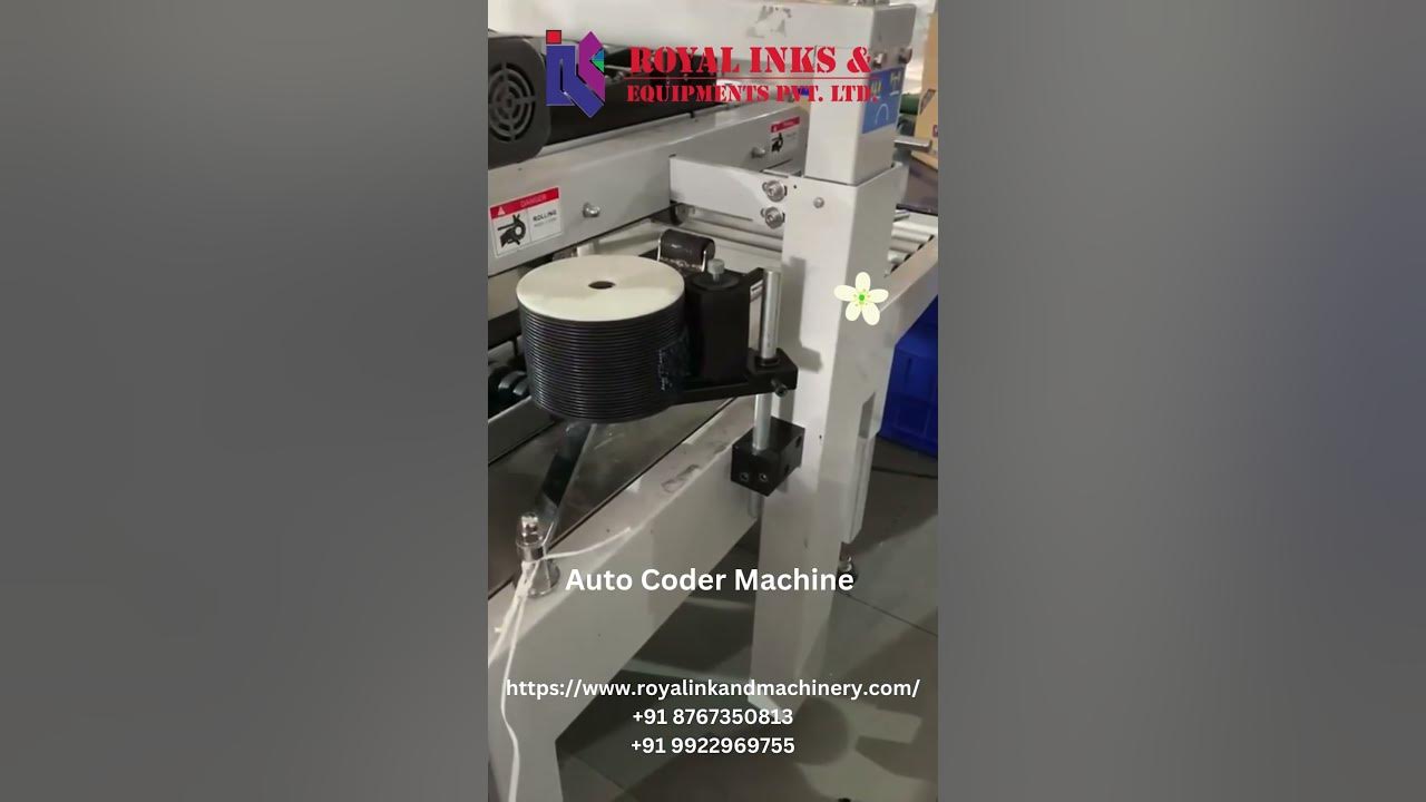 Royal Inks & Equipments Pvt. Ltd - Auto Coder Machine - YouTube