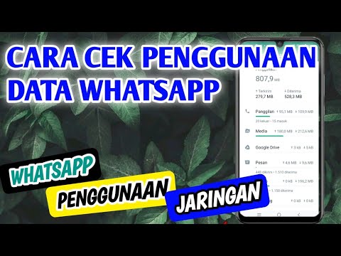 Cara cek penggunaan data jaringan whatsapp ‼️ - YouTube