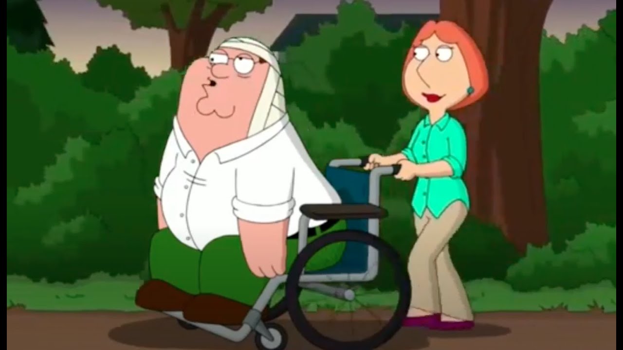 Family Guy Peter is in a wheelchair - YouTube