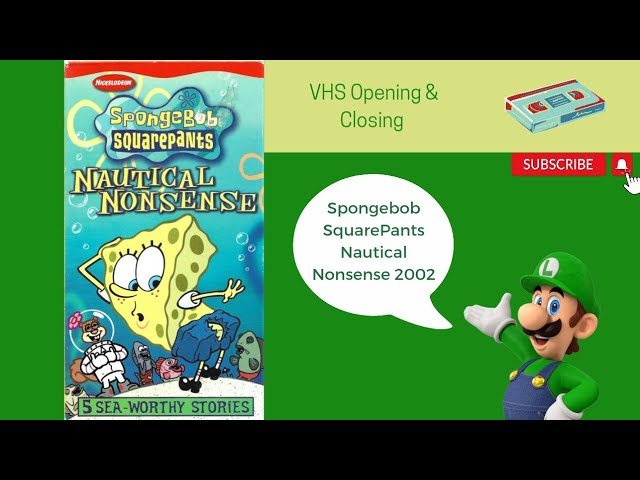 Spongebob Squarepants Nautical Nonsense Vhs