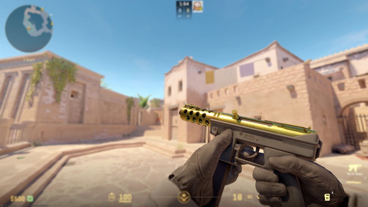 Tec-9 Brass (Field-Tested) - CS2 Skin Showcase - YouTube
