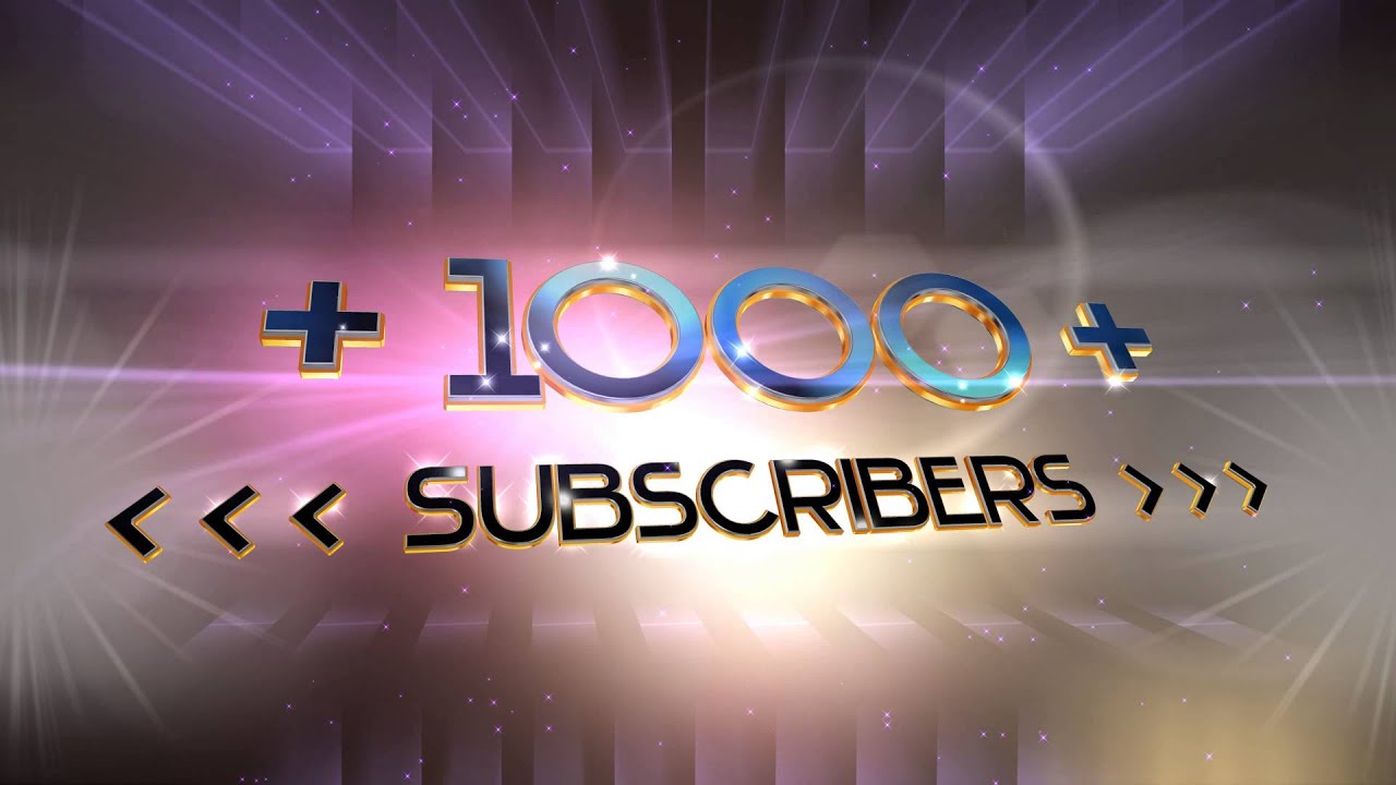 FREE CLIP - 1000 Subscribers - LOGO Animation for your channel #AAVFX ...
