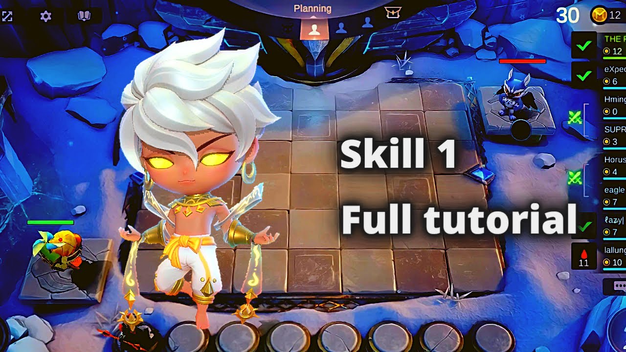 MAGIC CHESS NEW COMMANDER VALE SKILL 1 FULL TUTORIAL | NEW COMMANDER ...