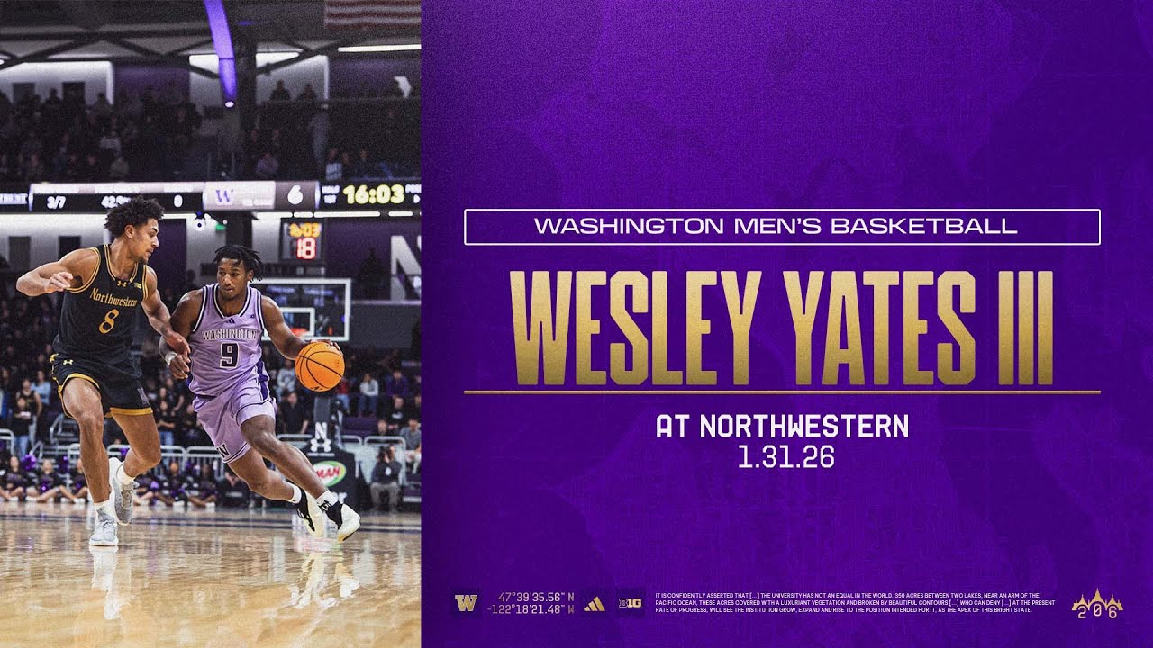 Wesley Yates III Highlights | Washington Men's Basketball at ...