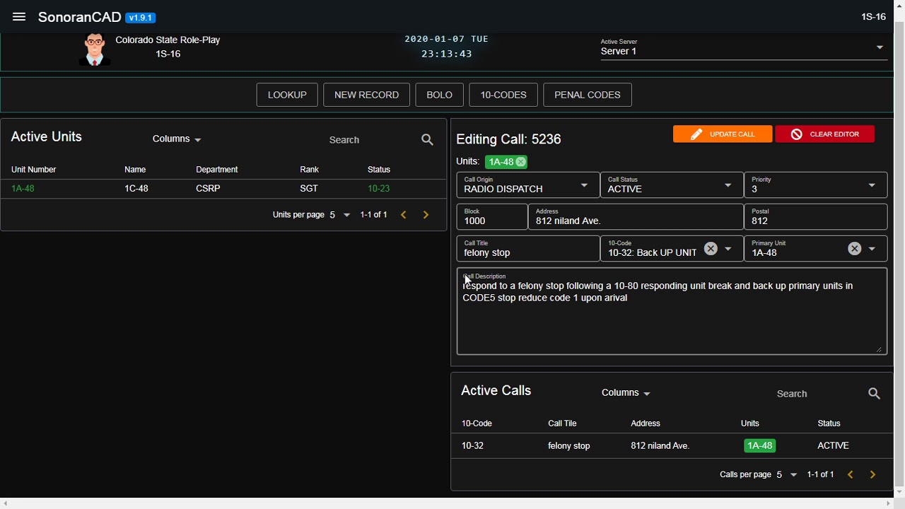 CSRPC Dispatch CAD/MDT Portal - YouTube