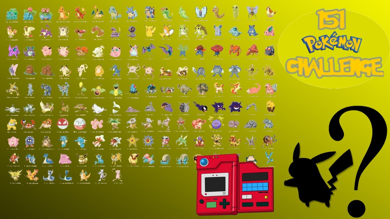 151 POKÉMON CHALLENGE ! Défi Pokémon ! - YouTube