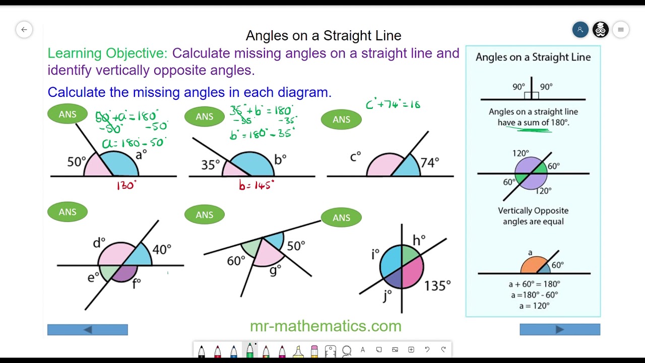 Vertically Opposite Angles - YouTube