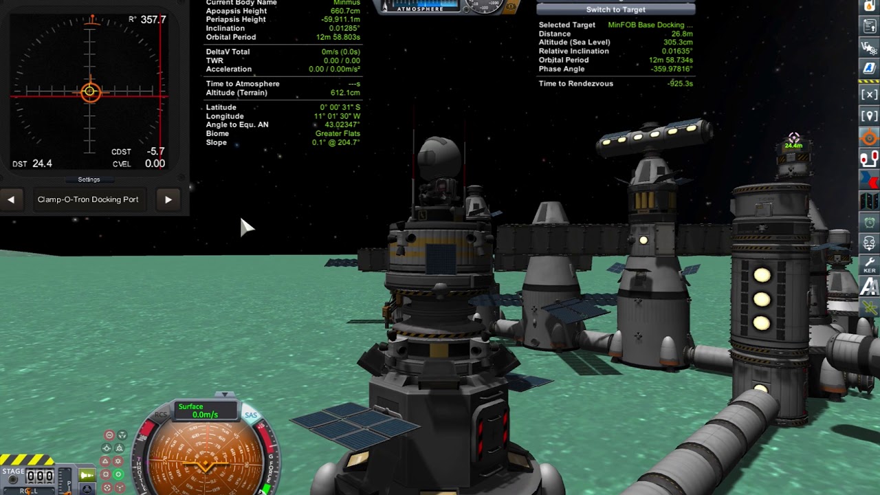 Surface Docking on Minmus - YouTube