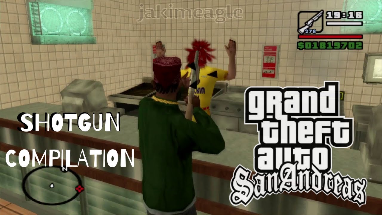 GTA San Andreas - Shotgun Headshots Compilation - YouTube