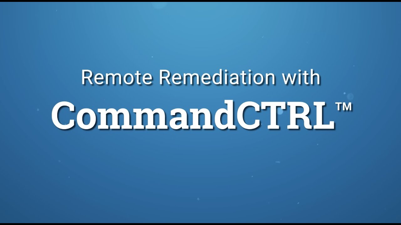 Introducing CommandCTRL – Help Desk Remediation - YouTube