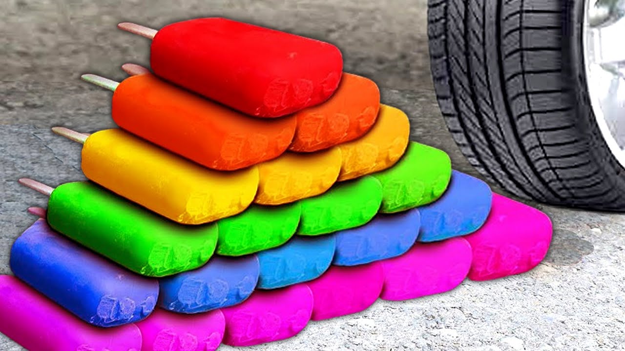 Car vs Giant Slime Balls: Crushing Coca-Cola, Sprite & Fanta ...