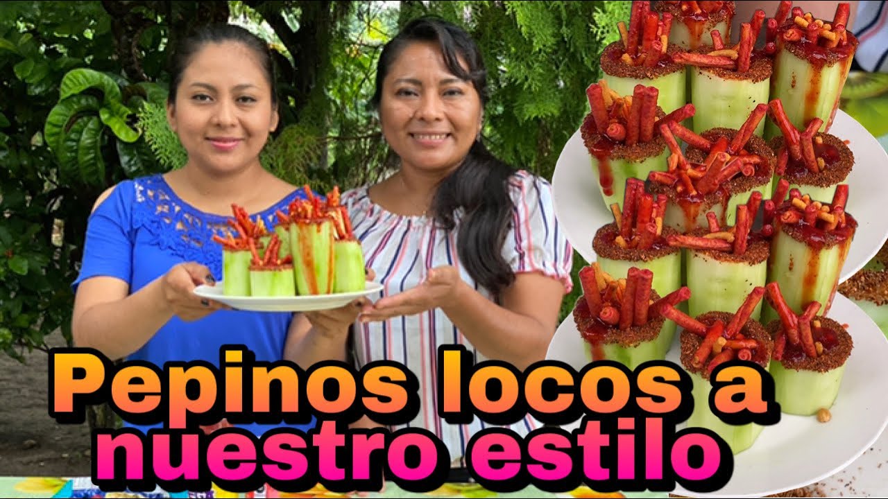 Por primera vez probamos pepinos locos!!! - YouTube