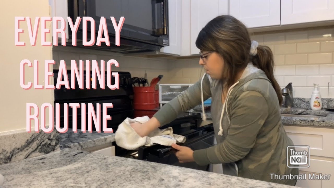 EVERYDAY CLEAN WITH ME | Cleaning Routine - YouTube