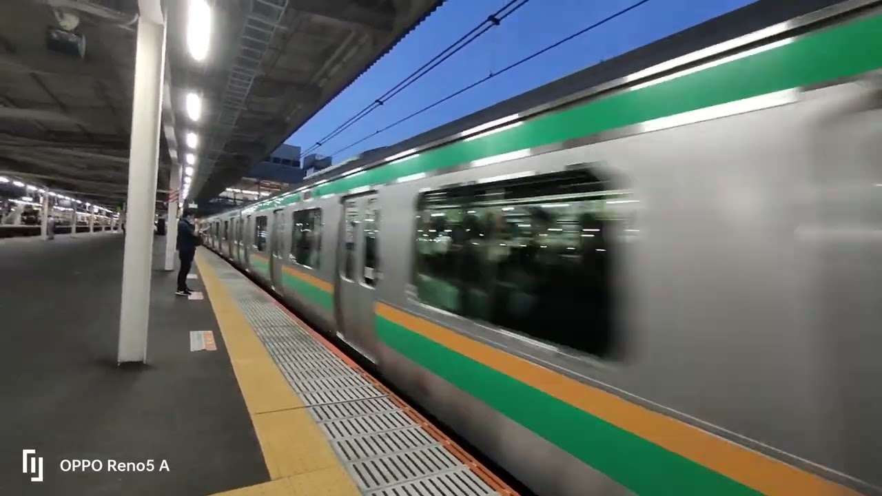 E231系K-03編成が大宮駅を発車する動画 - YouTube
