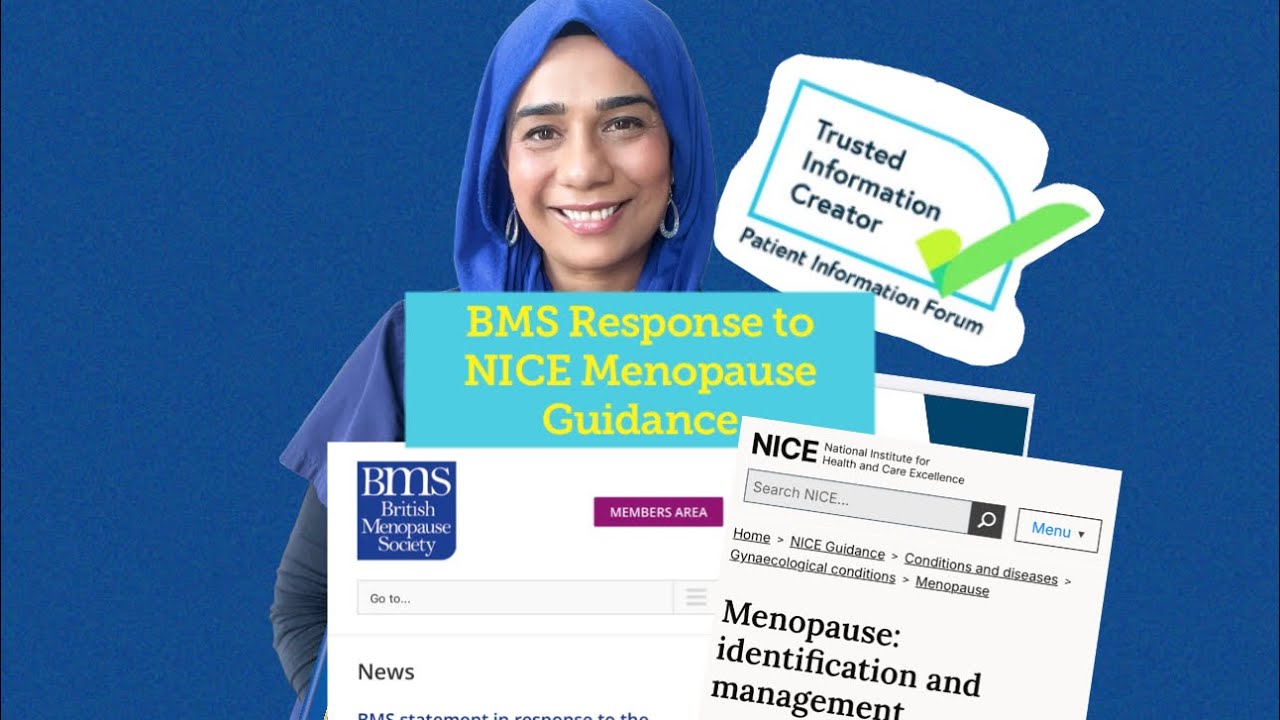 Summary of BMS response to NICE Menopause Guidance - YouTube