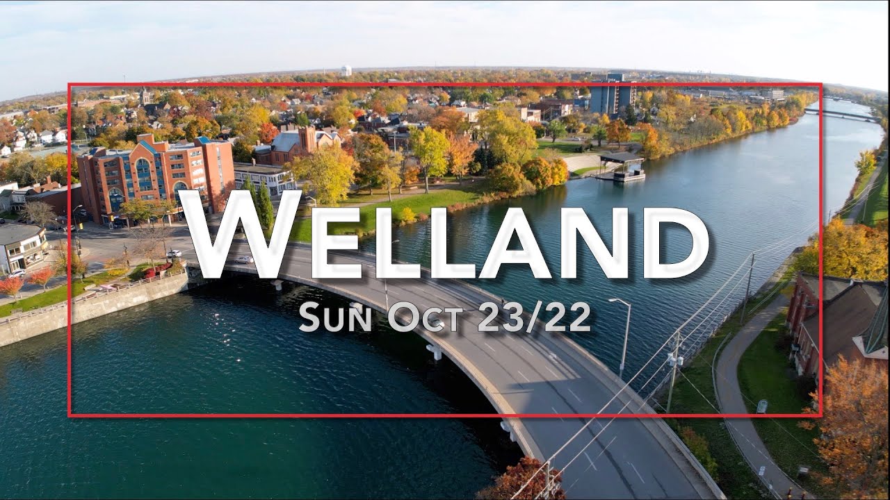 4K Drone Aerial Tour - Welland Ontario Sunday October 23 2022 DJI Mini ...