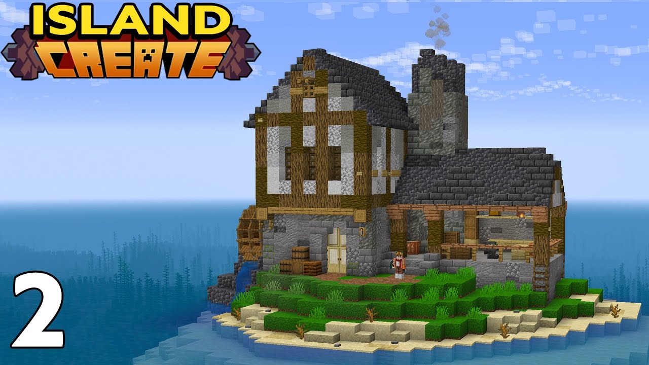 I Built a DIAMOND MINE on an ISLAND with the Create Mod (#2) - YouTube