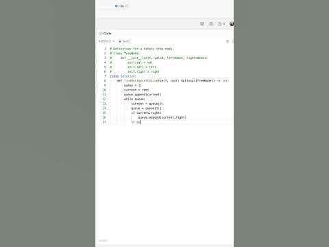 Leetcode 513: Find Bottom Left Tree Value - YouTube