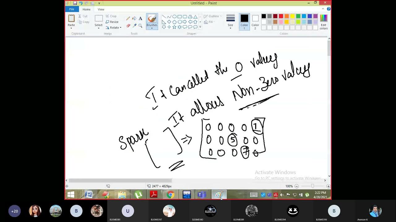 Sparse Matrix II Lecture no: 08 - YouTube