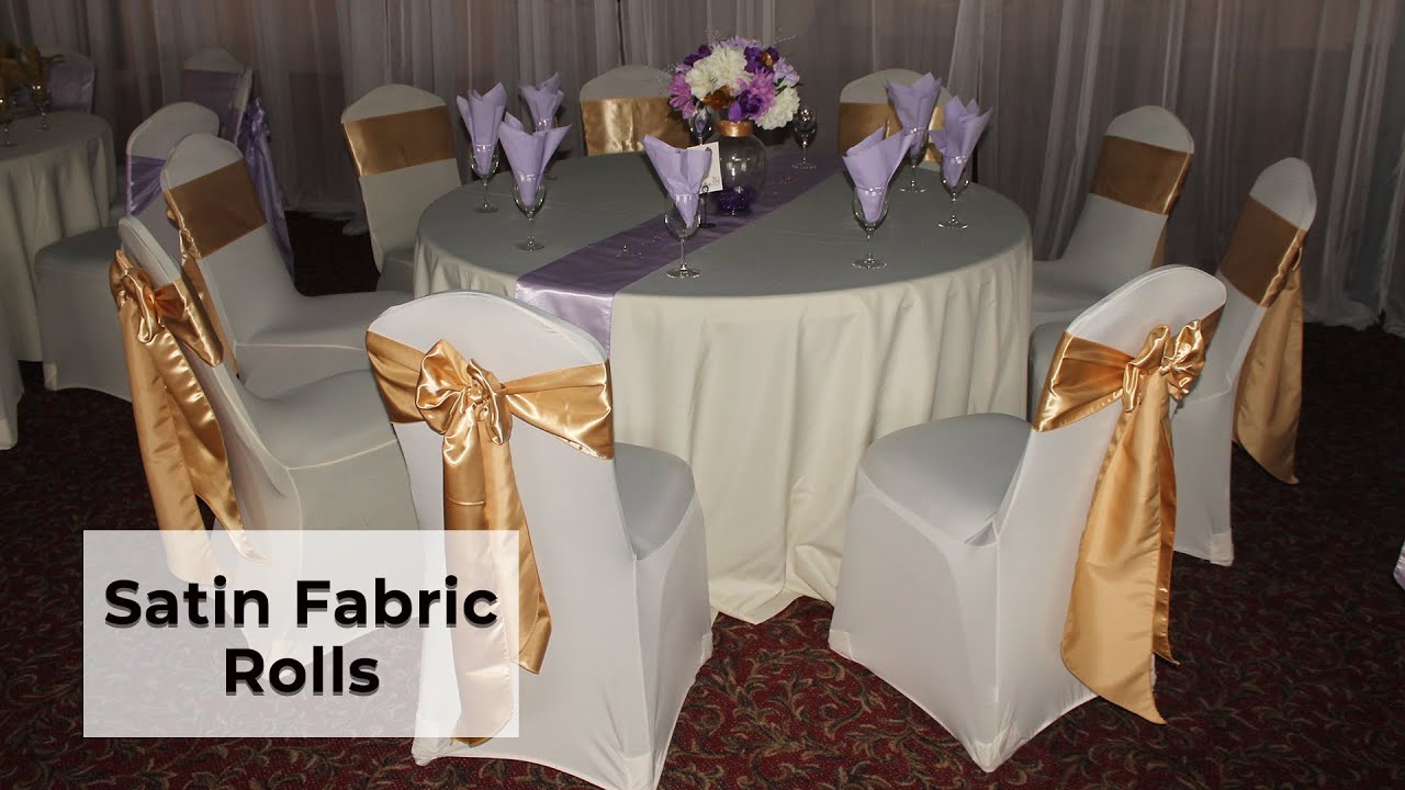 Satin Fabric Rolls - YouTube