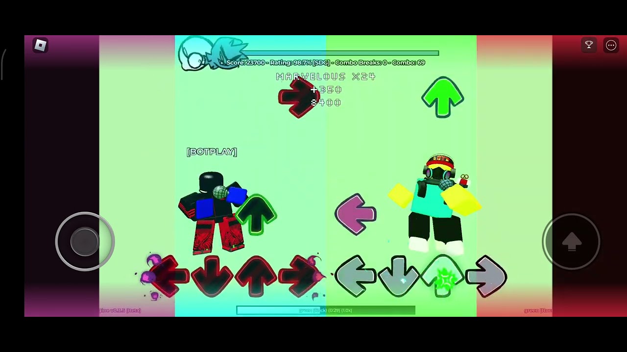 Green | fnf Roblox Project Afternight - YouTube