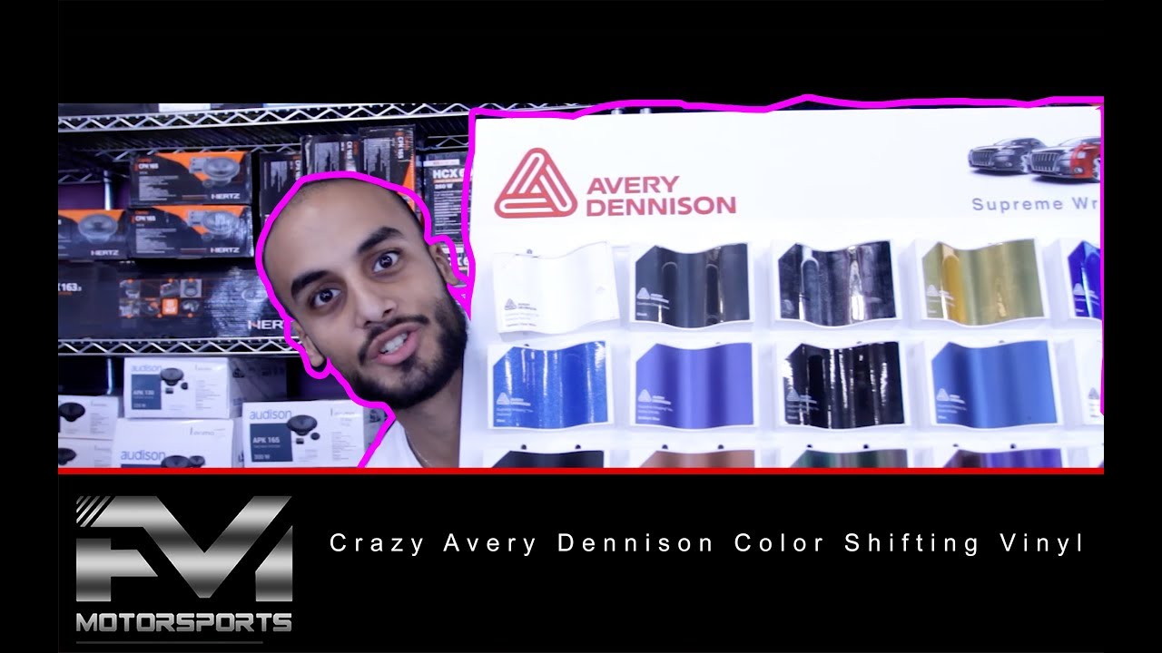 Crazy Avery Dennison Color Shifting Vinyl | Insane Colors!!! - YouTube