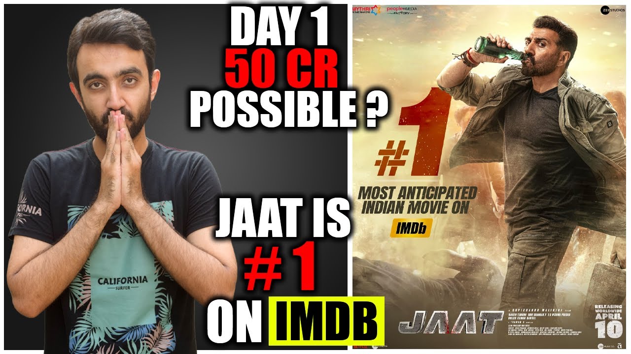 Jaat Day 1 Collection Prediction | Jaat Is On Top Of IMDB List | Jaat ...