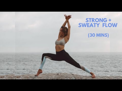 Strong and Sweaty 30 Min Flow - YouTube