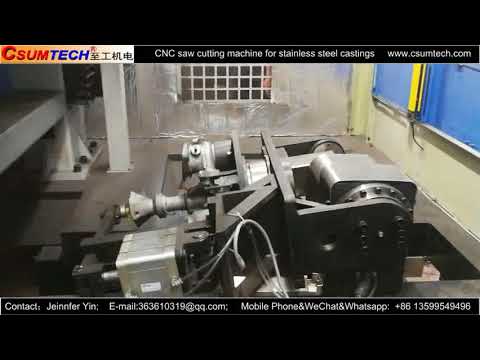 Castings’ runner and riser cutting machine - YouTube