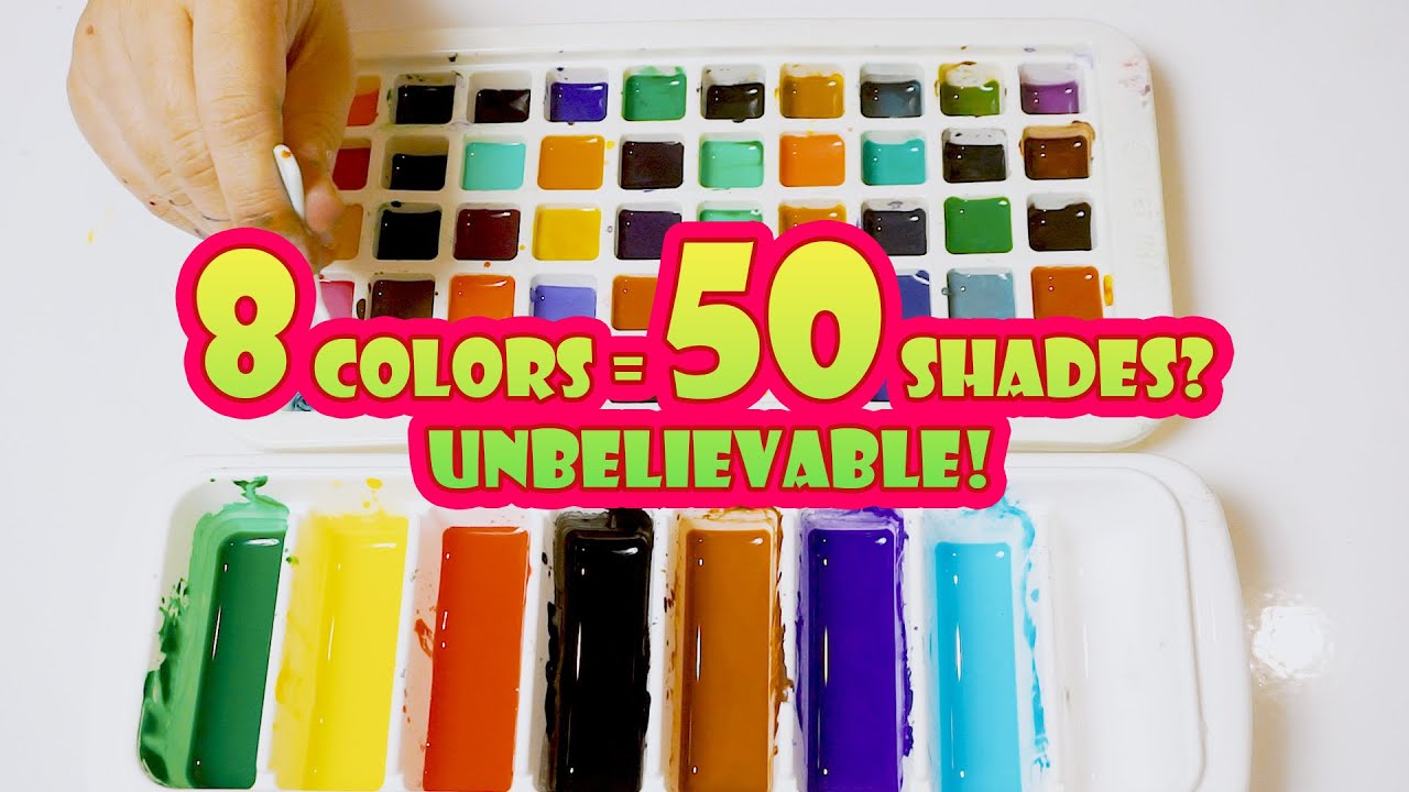 🎨 How to Make 50 Stunning Shades from 8 Basic Colors 🌈 The Ultimate ...