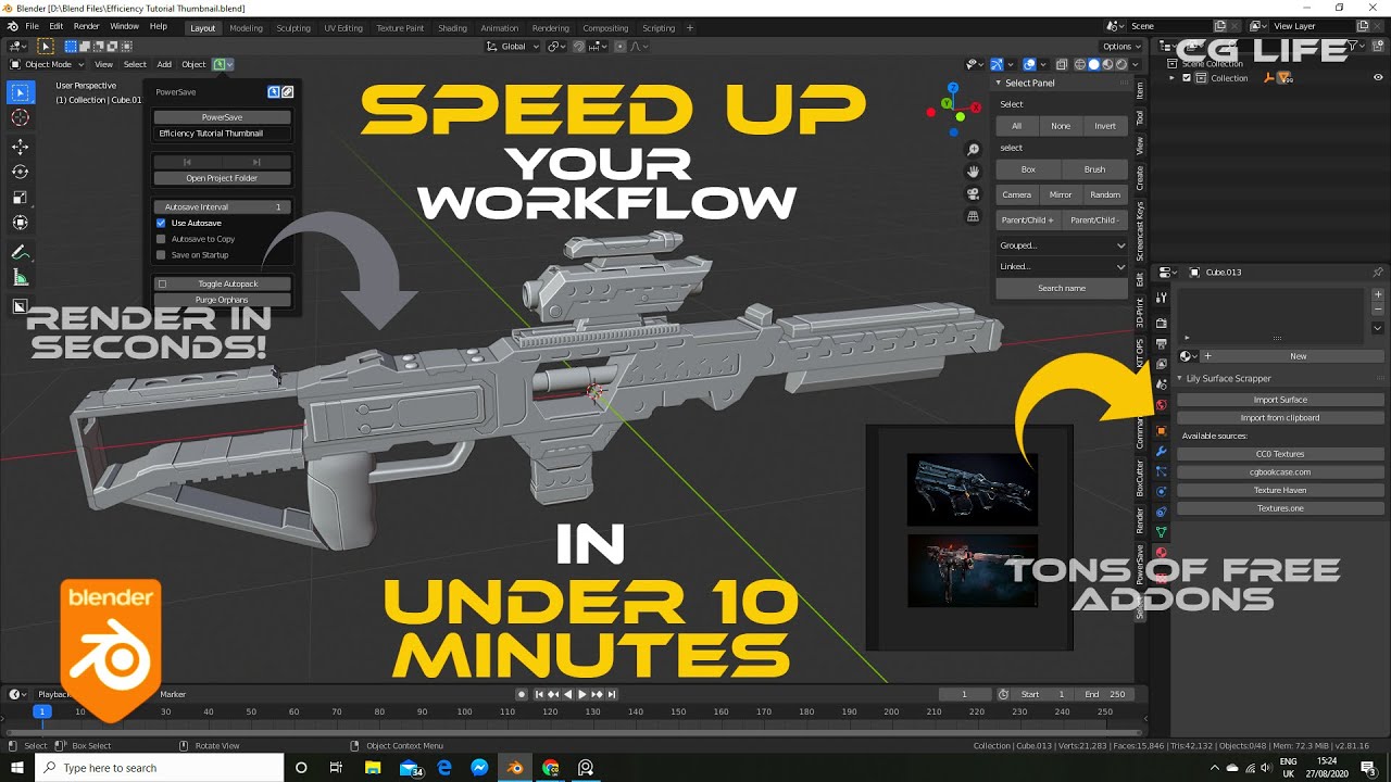 How to speed up your workflow in under 10 minutes | Blender tutorial ...