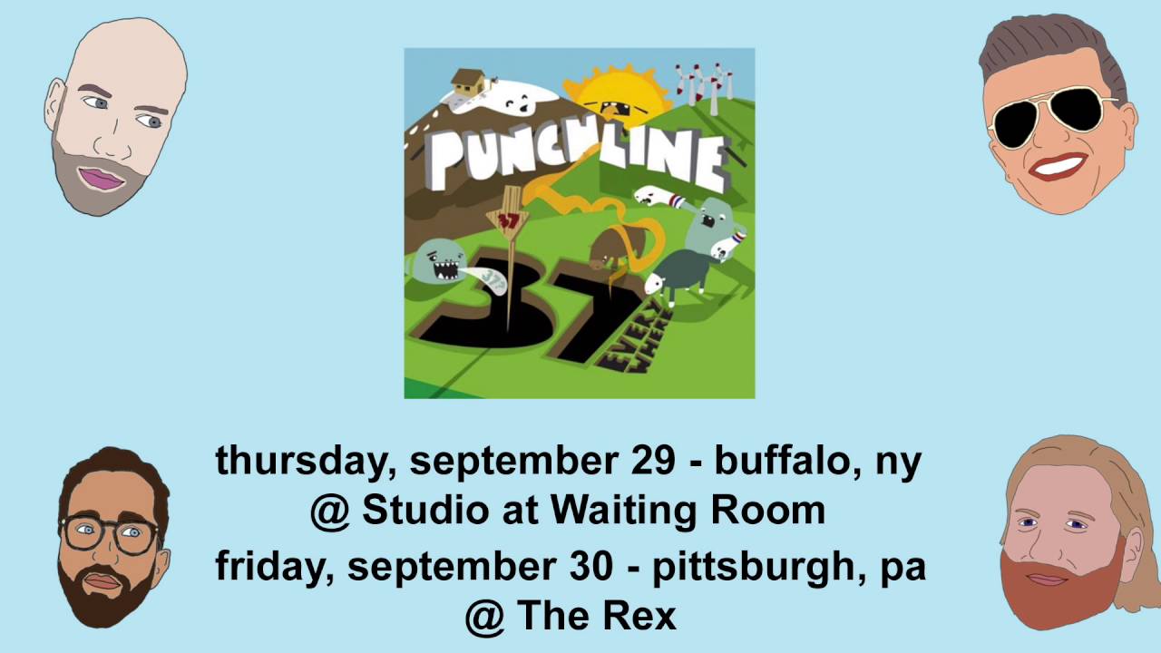 Punchline 37 Everywhere 10 Year Anniversary Shows animated flyer - YouTube