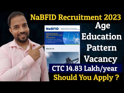NaBFID New Recruitment 2023 | CTC 14.83 Lakh | Full Details ♥️ - YouTube