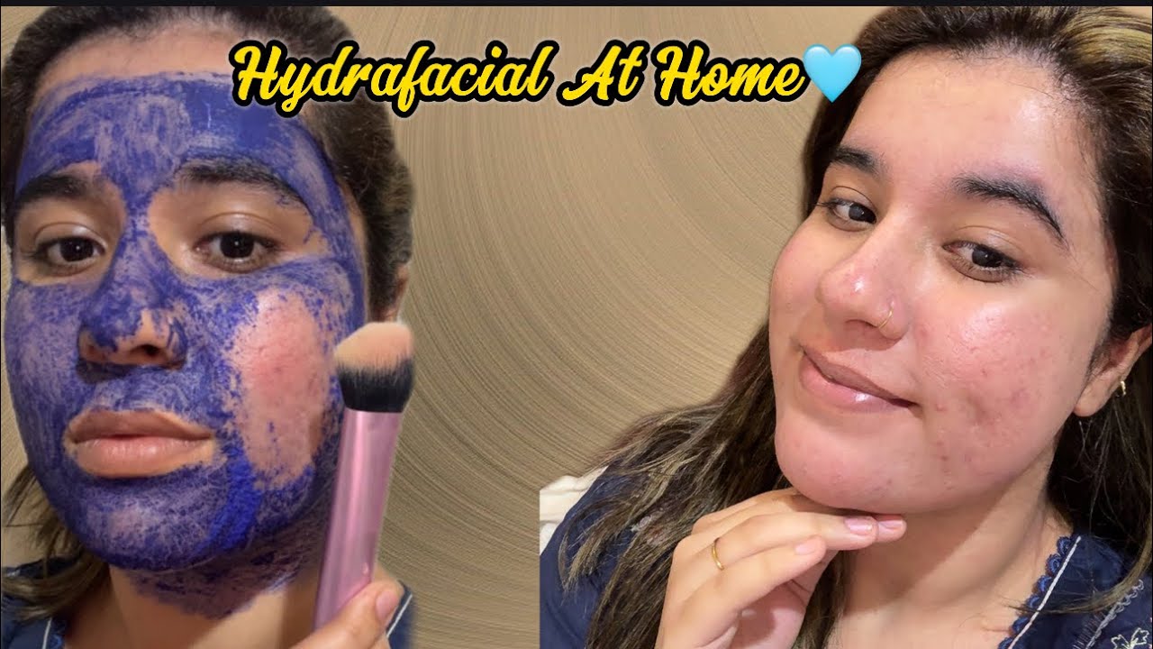 Hydrafacial At Home|| Hydrafacial At Home With Home Ingredients ...
