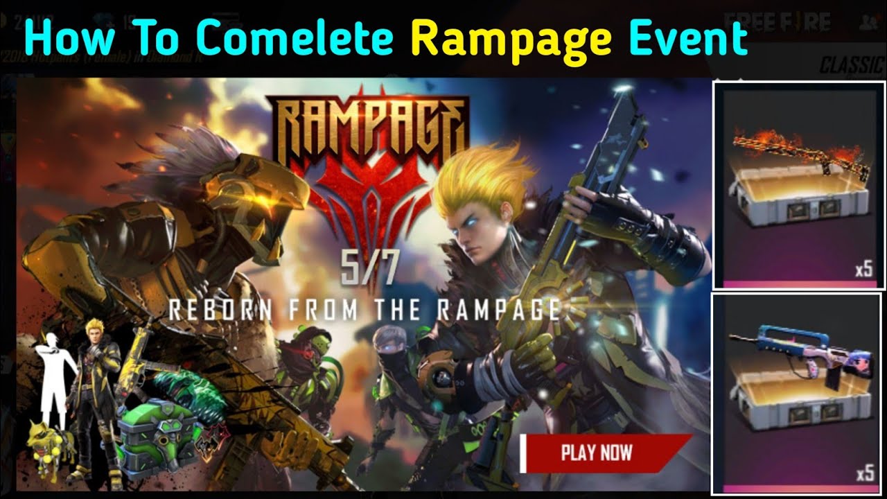 How To Complete Rampage Event In Free Fire | Full Details Rampage Event ...