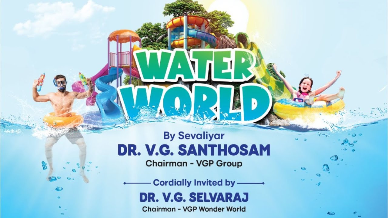 🔴🅻🅸🆅🅴 - Inauguration Of Water World | VGP Wonder World Chennai - YouTube