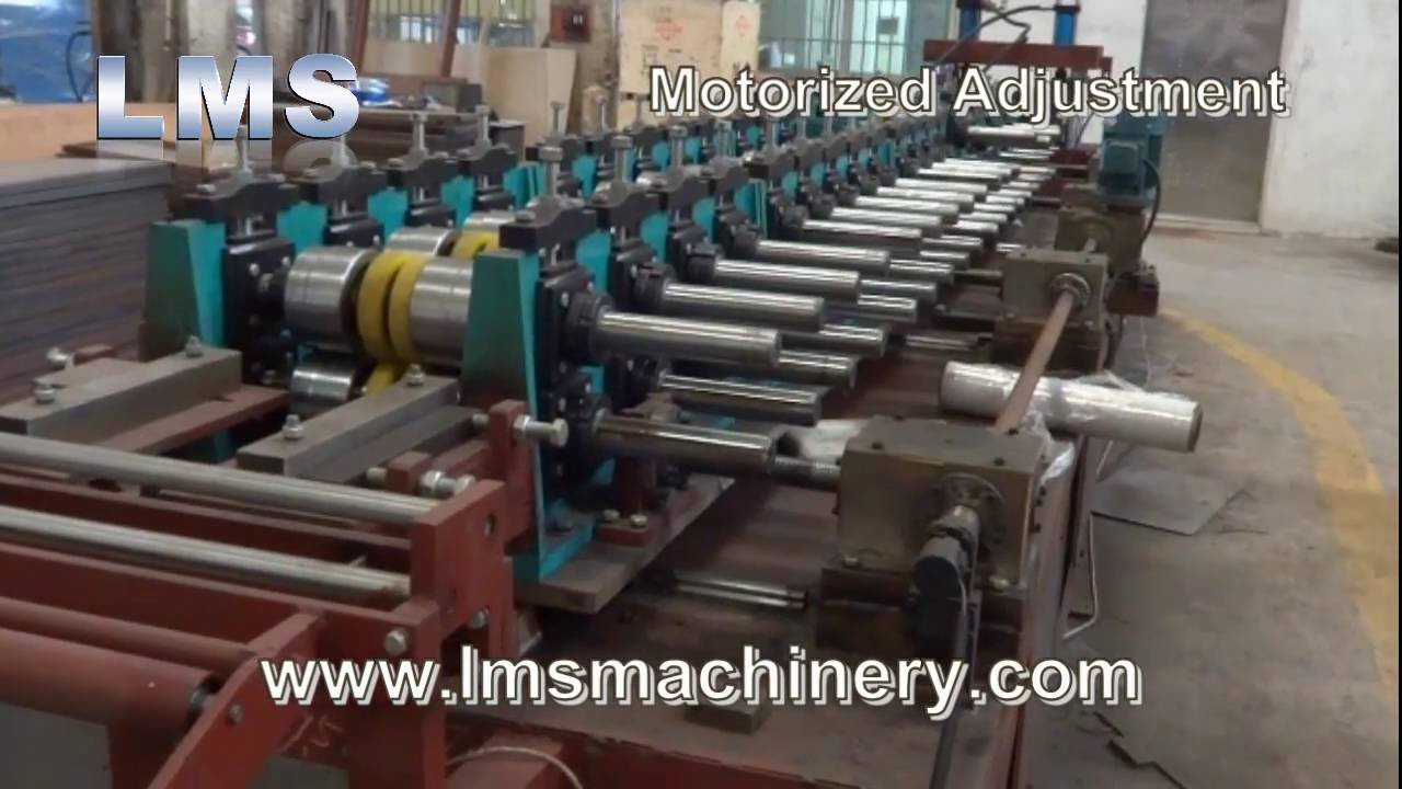 LMS Shelving Panel Roll Forming - Motorized Adjustment - YouTube
