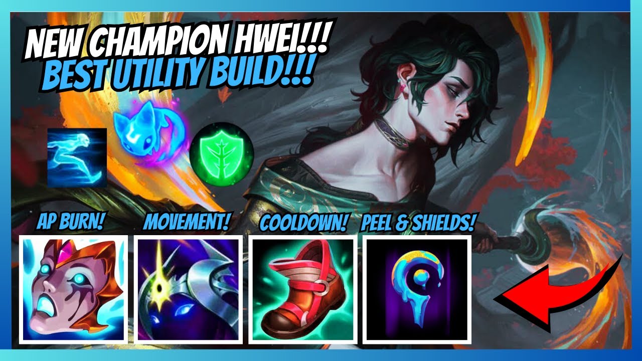 NEW LEAGUE CHAMP HWEI!!! BEST UTILITY BUILD MID WITH CRAZY COOLDOWNS ...