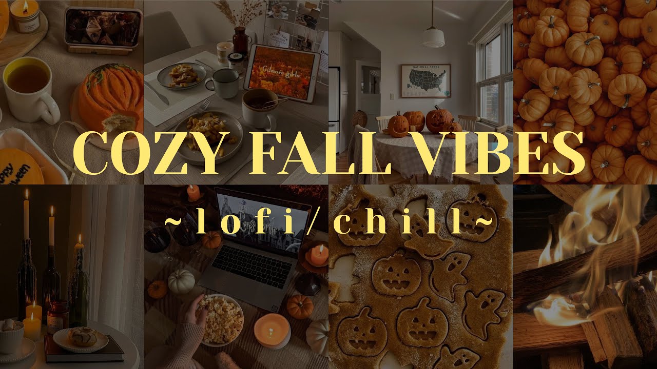 cozy fall vibes 🍂🧶☕️ lofi/chill playlist for studying or working # ...