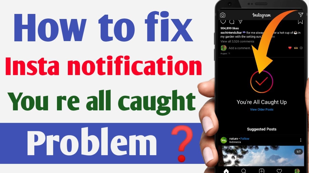 How to Fix Instagram Notification You're All Caught Up Problem। You're ...