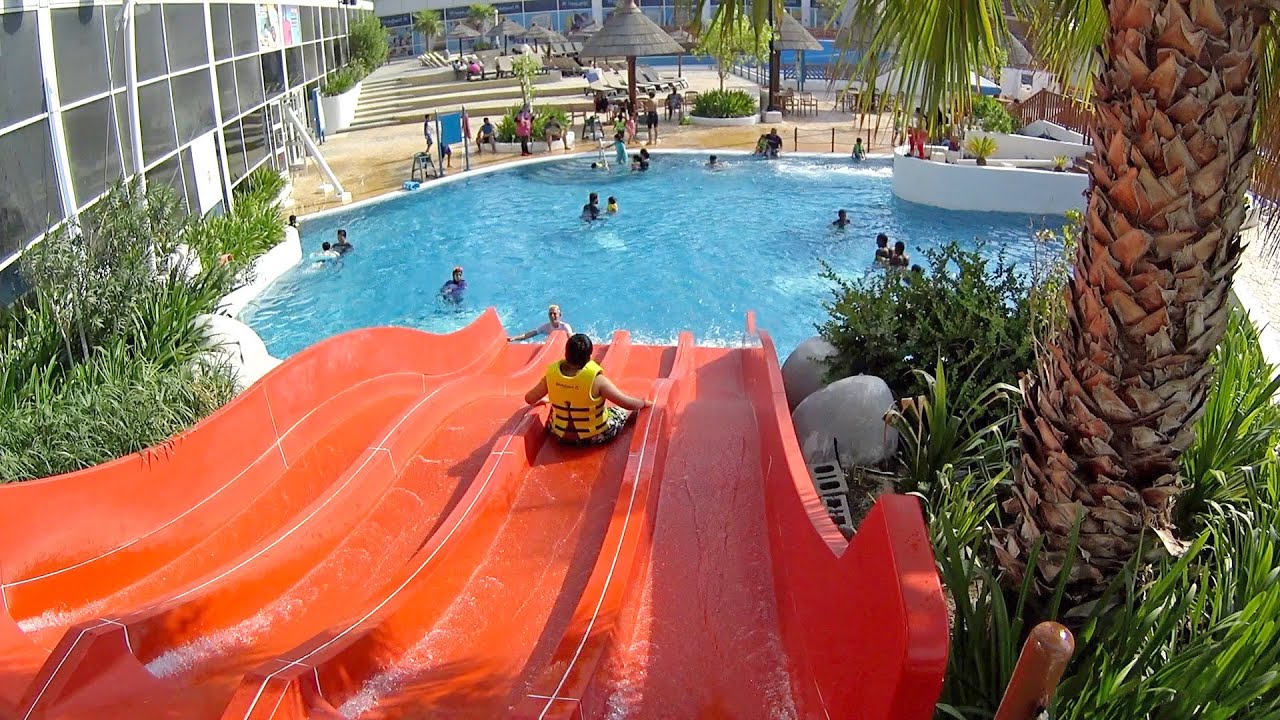Red Racer Water Slide at Wahoo! Waterpark - YouTube