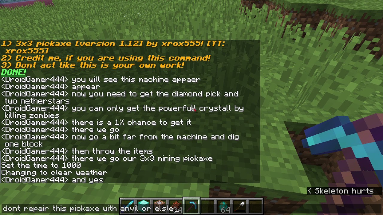 How To Make 3x3 Mining Pickaxe - YouTube