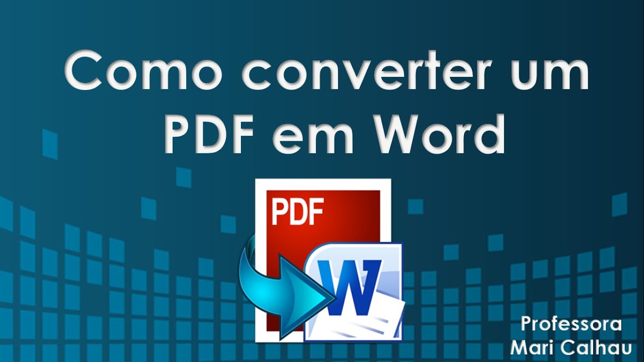 COMO CONVERTER PDF EM WORD YouTube como-converter-pdf-em-word-youtube