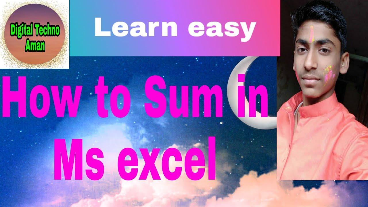 How To Sum In Excel YouTube how-to-sum-in-excel-youtube