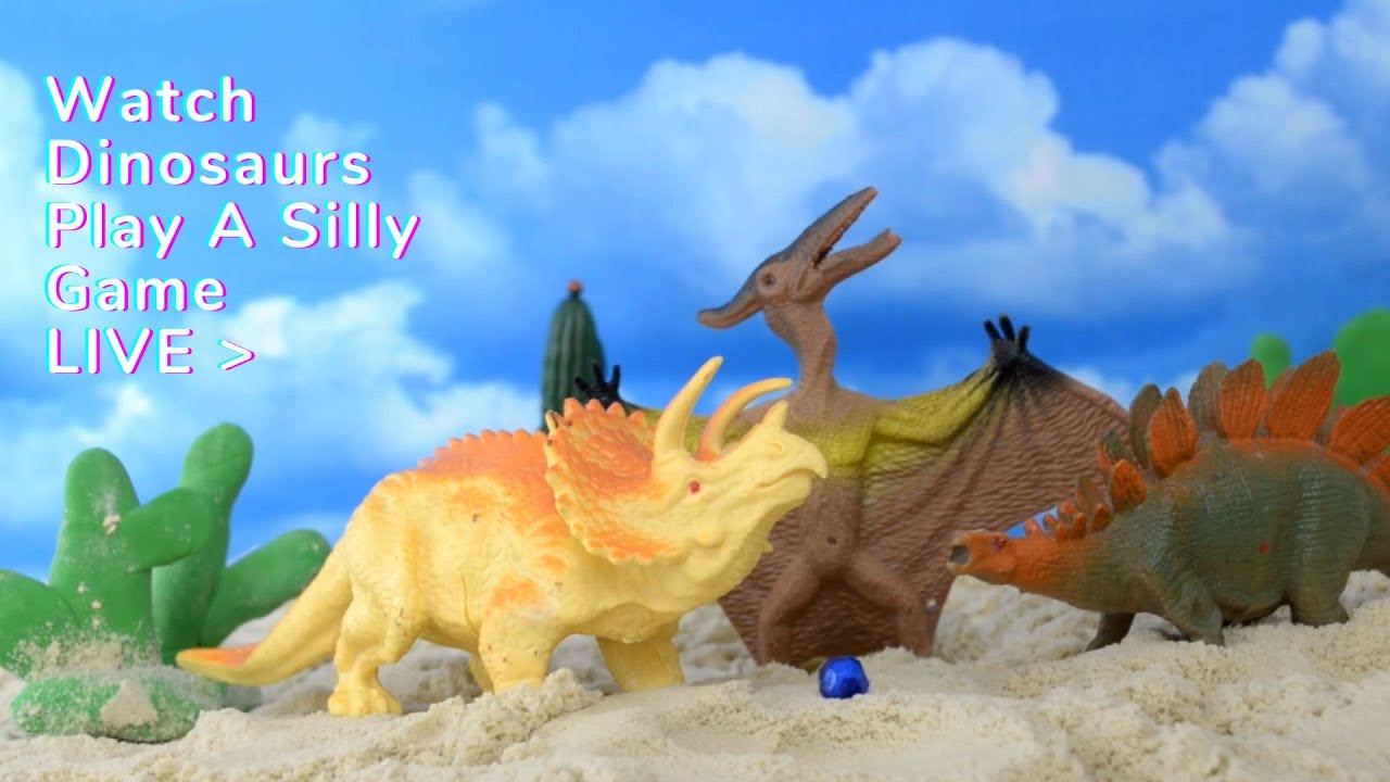 Mini Dinosaur Kids Learn to Play A Game - YouTube